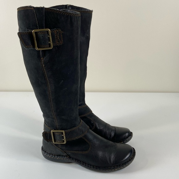 Born | Shoes | Born Boc Austin Tall Leather Zip Up Boots Womens 6 ...